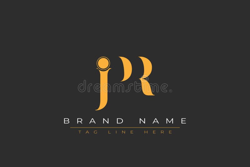 JPR Abstract Letter Logo Design Stock Vector - Illustration of logotype ...