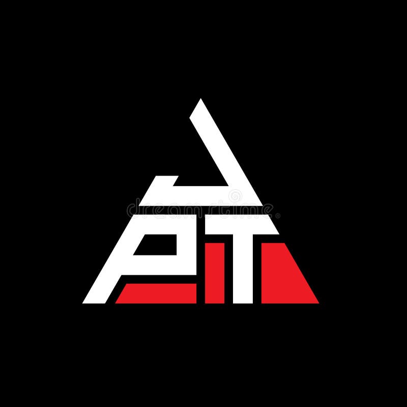 JPT Triangle Letter Logo Design with Triangle Shape. JPT Triangle Logo ...