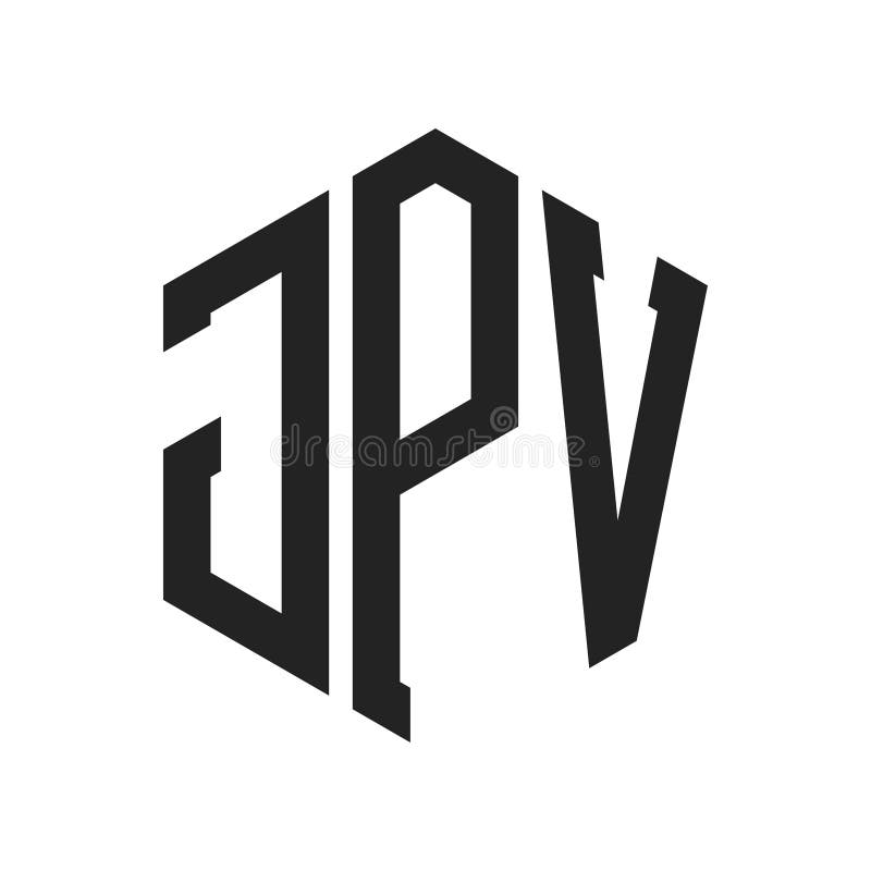 JPV Logo Design. Initial Letter JPV Monogram Logo Using Hexagon Shape ...