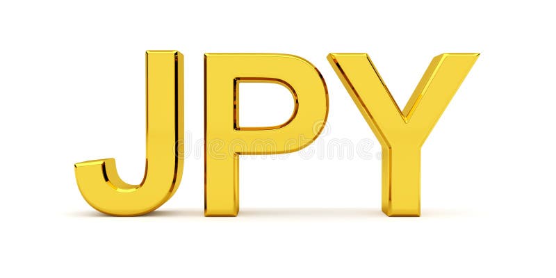 JPY Japanese Yen Currency Code Stock Illustration - Illustration of ...