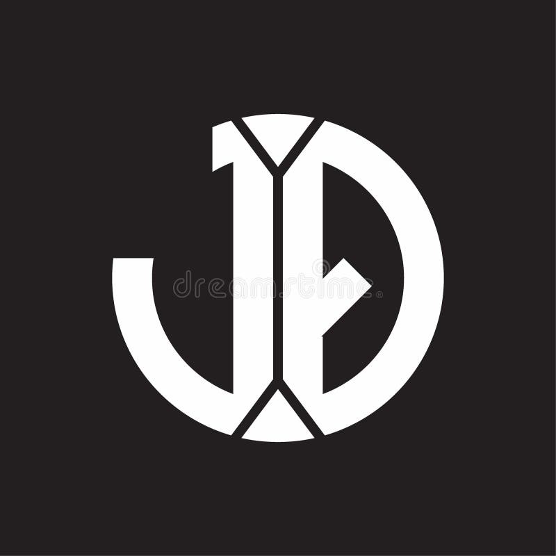 JQ Logo Monogram with Piece Circle Ribbon Style Stock Vector ...