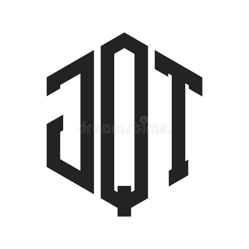 JQT Logo Design. Initial Letter JQT Monogram Logo Using Hexagon Shape ...