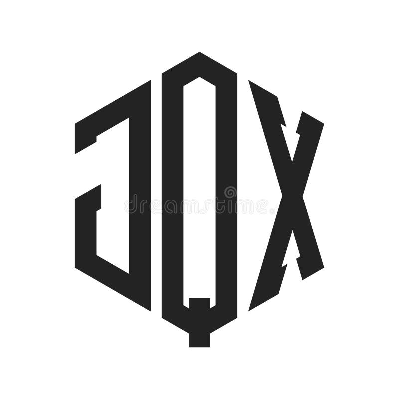 JQX Logo Design. Initial Letter JQX Monogram Logo Using Hexagon Shape ...