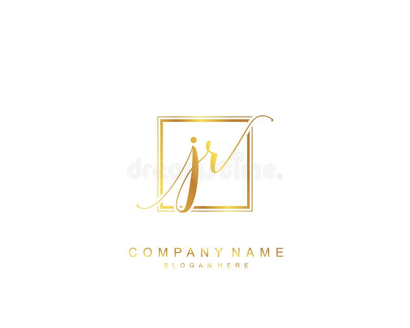 Initial JR Signature Logo Template Vector Stock Vector - Illustration ...