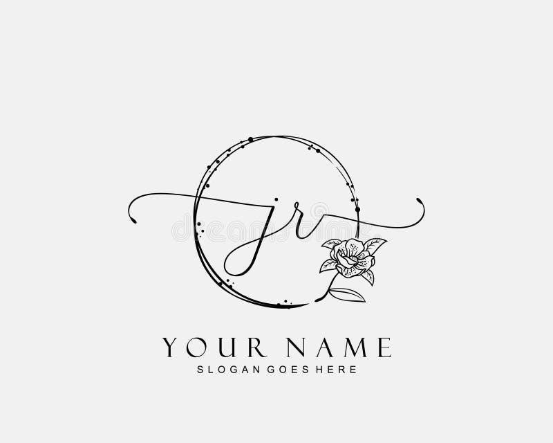 Initial JR Signature Logo Template Vector Stock Vector - Illustration ...