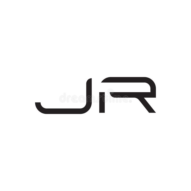 Jr Initial Letter Vector Logo Icon Stock Vector - Illustration of ...