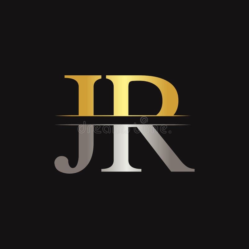 JR Letter Type Logo Design Vector Template. Abstract Letter JR Logo ...