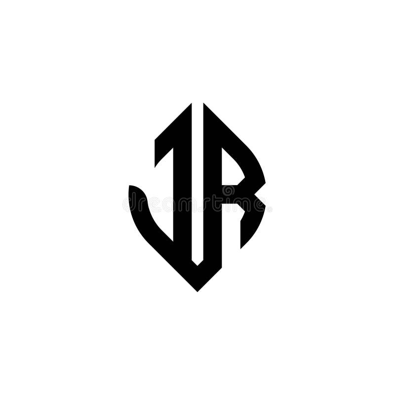 JR Logo Monogram Geometric Shape Style Stock Vector - Illustration of ...
