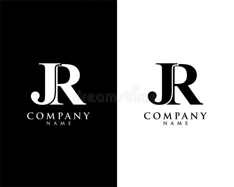 Jr/rj Initial Company Name Logo Template Vector Stock Illustration ...