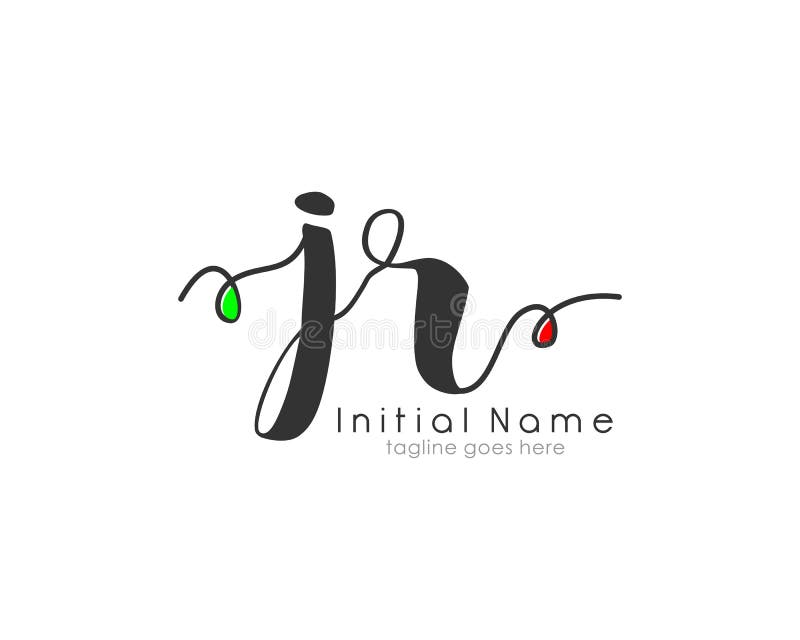 Initial JR logo vector stock vector. Illustration of logotype - 125457425
