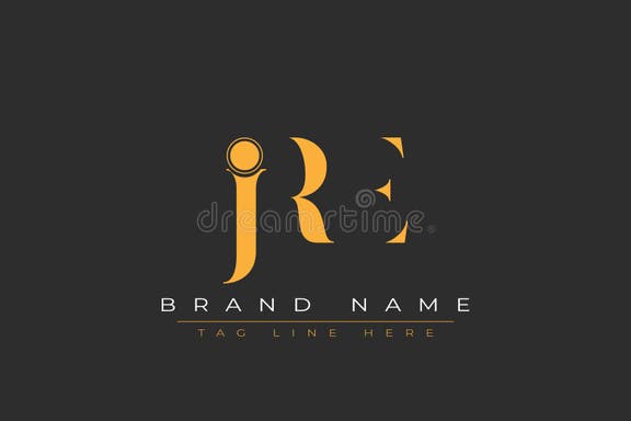 JRE Abstract Letter Logo Design Stock Vector - Illustration of ...
