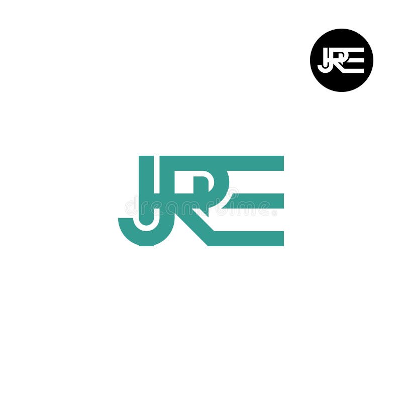 JRE Logo Letter Monogram Design Stock Vector - Illustration of ...