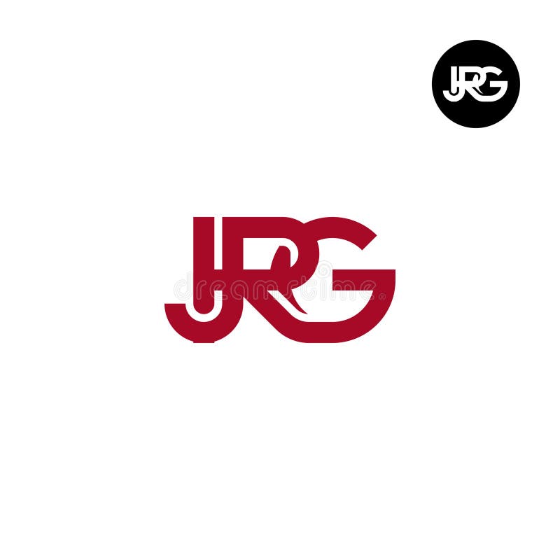JRG Logo Letter Monogram Design Stock Vector - Illustration of brands ...