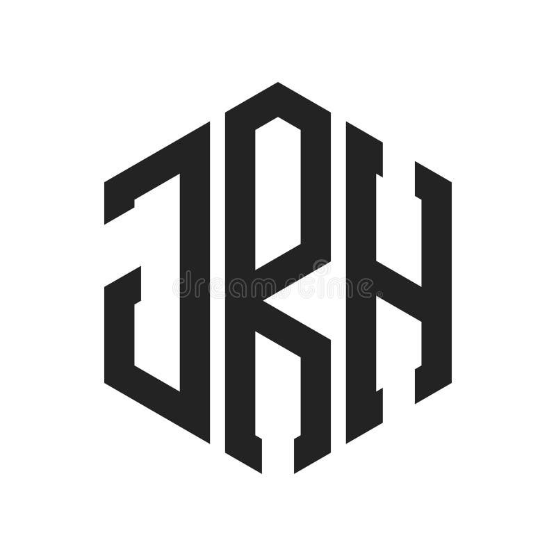 JRH Logo Design. Initial Letter JRH Monogram Logo Using Hexagon Shape ...