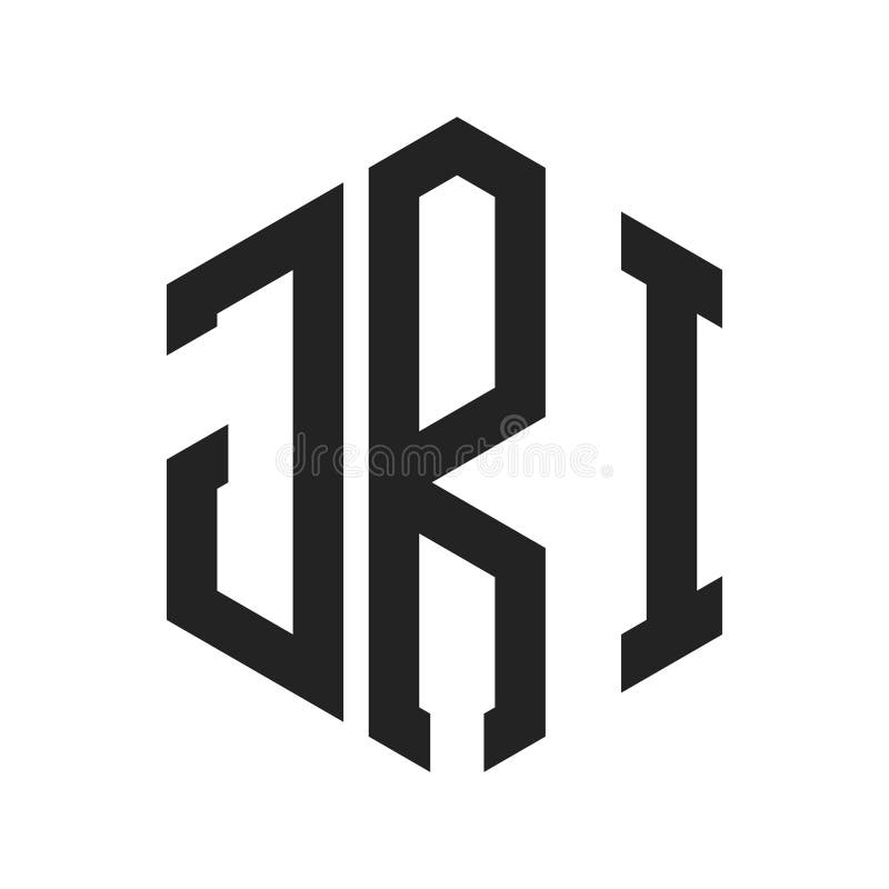 JRI Logo Design. Initial Letter JRI Monogram Logo Using Hexagon Shape ...