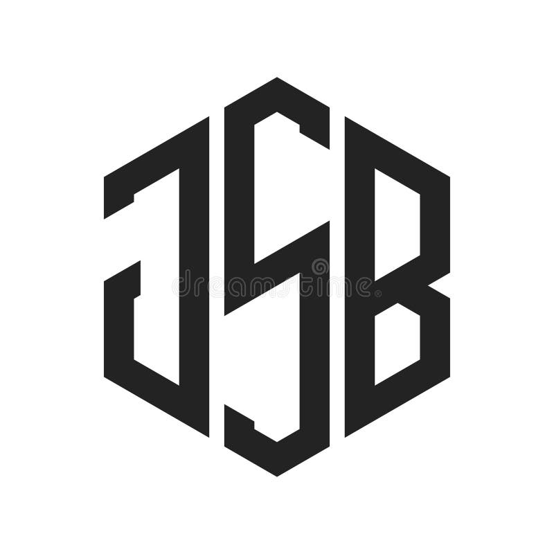 JSB Logo Design. Initial Letter JSB Monogram Logo Using Hexagon Shape ...