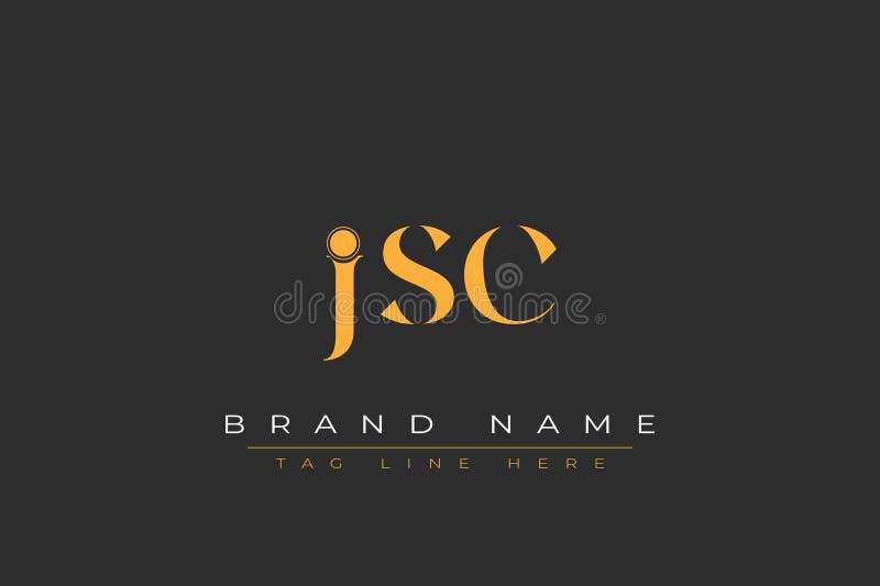 JSC Abstract Letter Logo Design Stock Vector - Illustration of icon ...