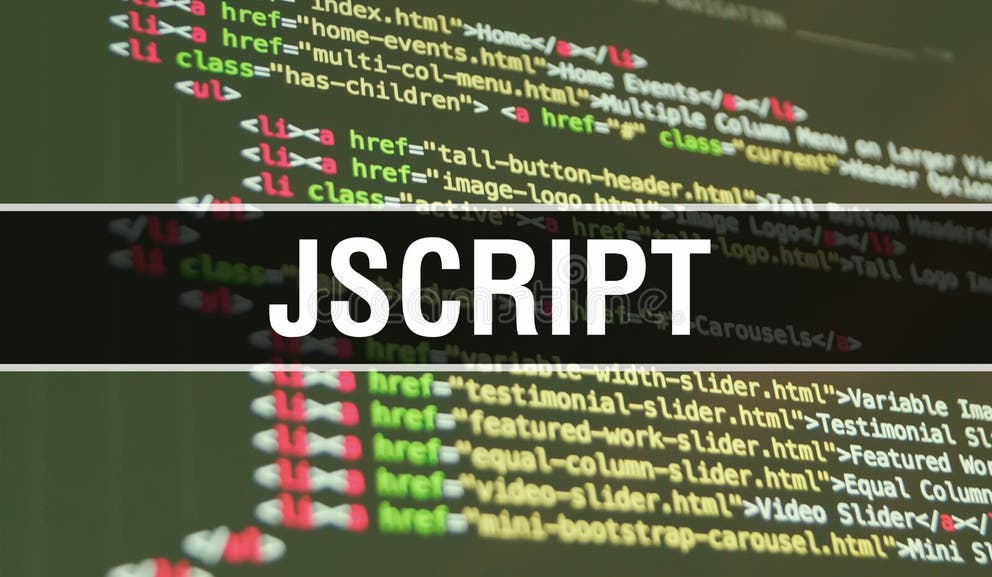 JScript Concept Illustration Using Code for Developing Programs and App ...