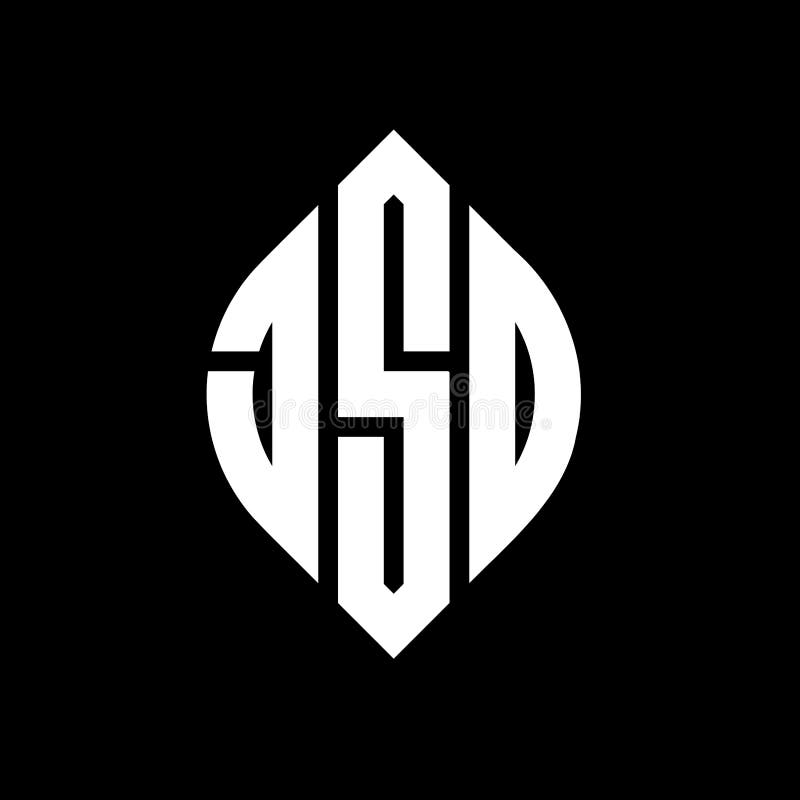 JSD Circle Letter Logo Design with Circle and Ellipse Shape. JSD ...
