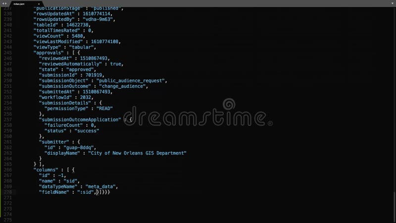 Json Programming Language Source Code Typing Effect Json Programmer Ticker Colored Commands