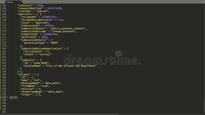 Json Programming Language Source Code Typing Effect Json Programmer Ticker Colored Commands