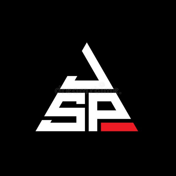 JSP Triangle Letter Logo Design with Triangle Shape. JSP Triangle Logo ...