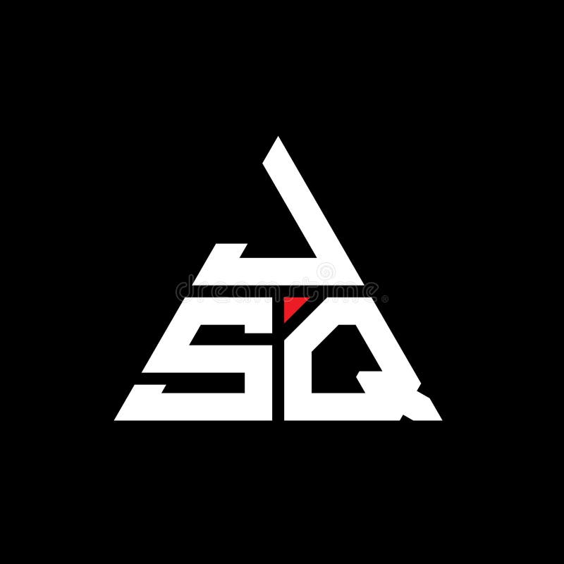JSQ Triangle Letter Logo Design with Triangle Shape. JSQ Triangle Logo ...