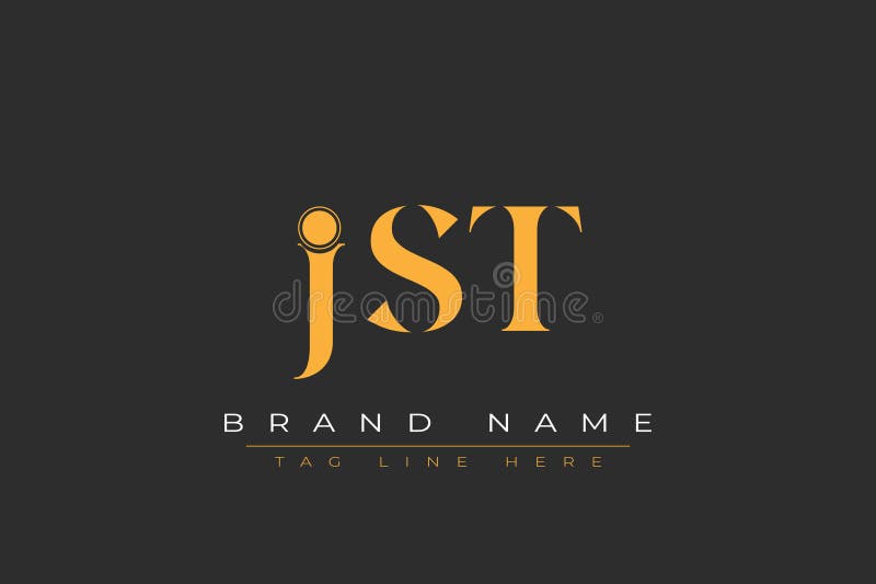 JST Abstract Letter Logo Design Stock Vector - Illustration of concept ...