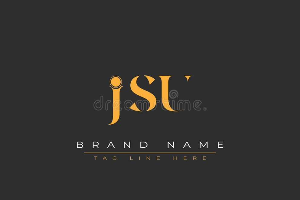 JSU Abstract Letter Logo Design Stock Vector - Illustration of business ...