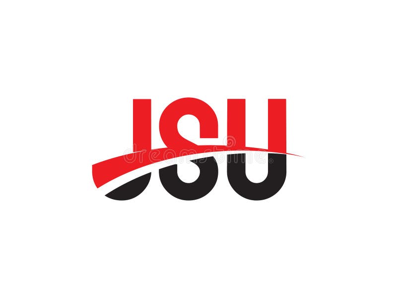 JSU Letter Initial Logo Design Vector Illustration Stock Vector ...