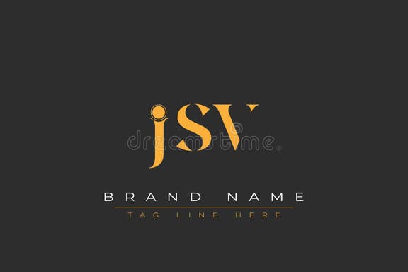 JSV Abstract Letter Logo Design Stock Vector - Illustration of abstract ...