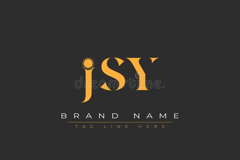 JSY Abstract Letter Logo Design Stock Vector - Illustration of logotype ...