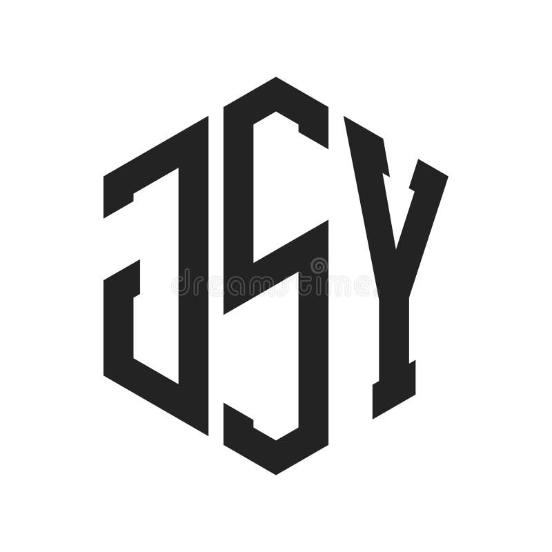 JSY Logo Design. Initial Letter JSY Monogram Logo Using Hexagon Shape ...