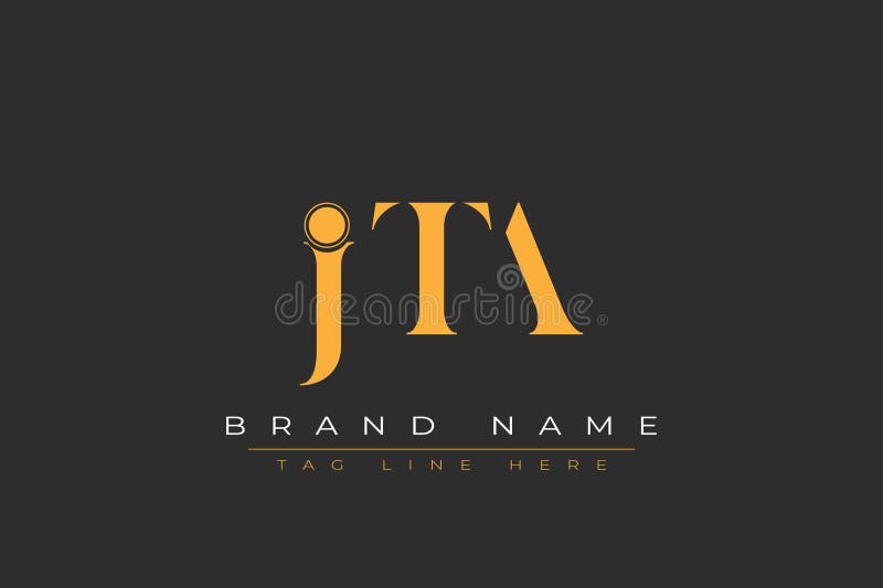 JTA Abstract Letter Logo Design Stock Vector - Illustration of brand ...