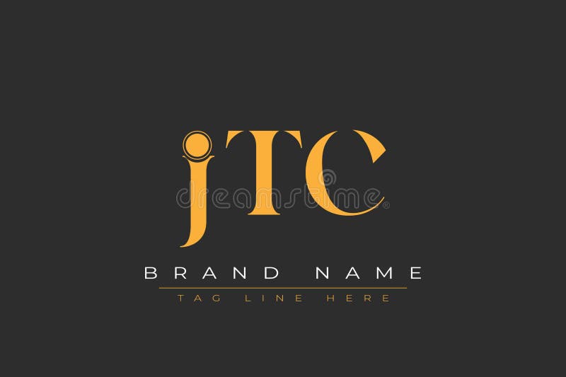 JTC Abstract Letter Logo Design Stock Vector - Illustration of font ...