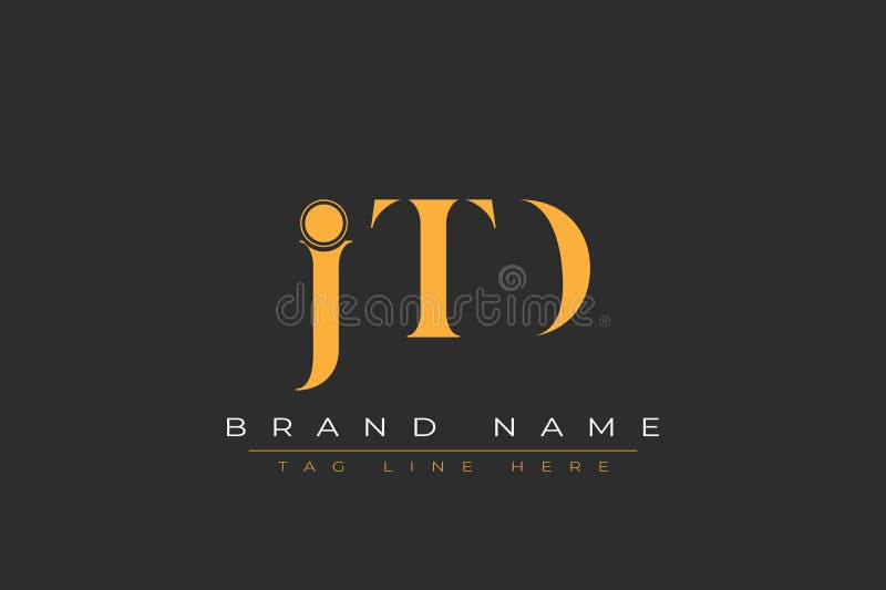 JTD Abstract Letter Logo Design Stock Vector - Illustration of element ...