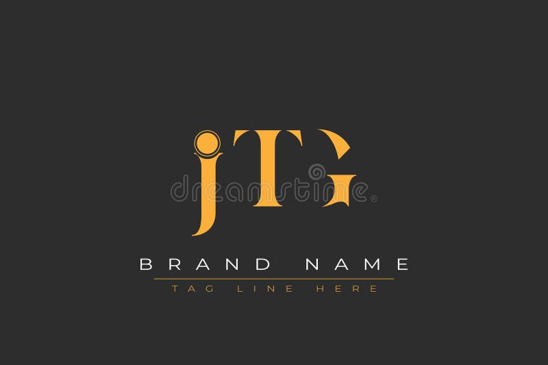 JTG Abstract Letter Logo Design Stock Vector - Illustration of business ...