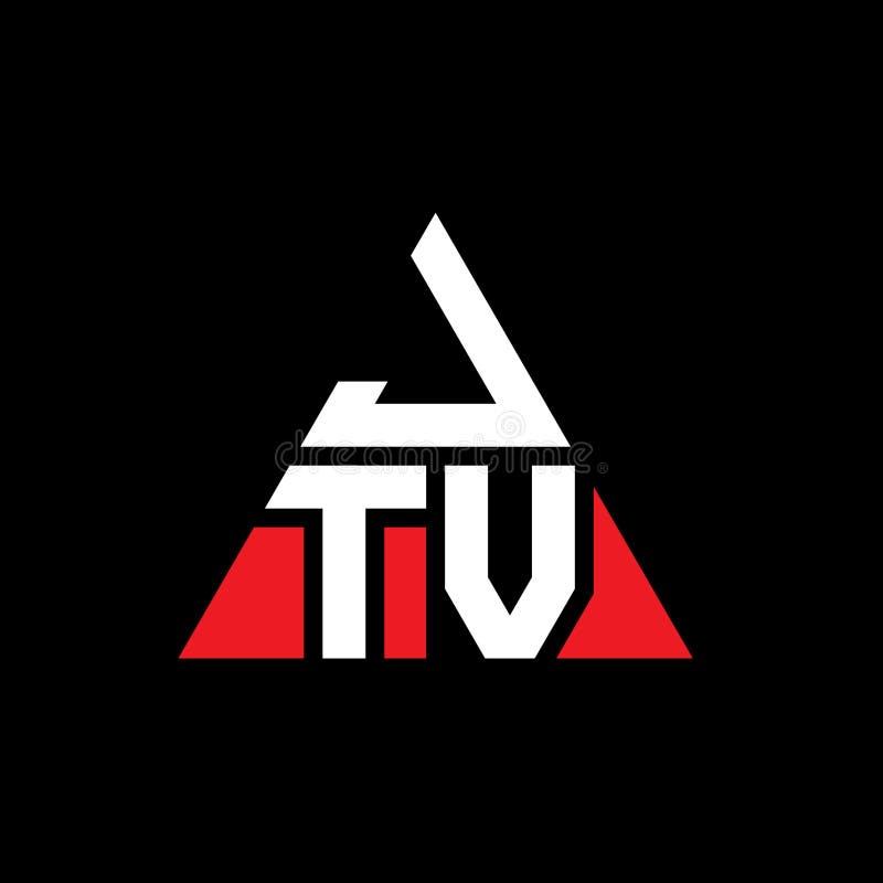 JTV Triangle Letter Logo Design with Triangle Shape. JTV Triangle Logo ...