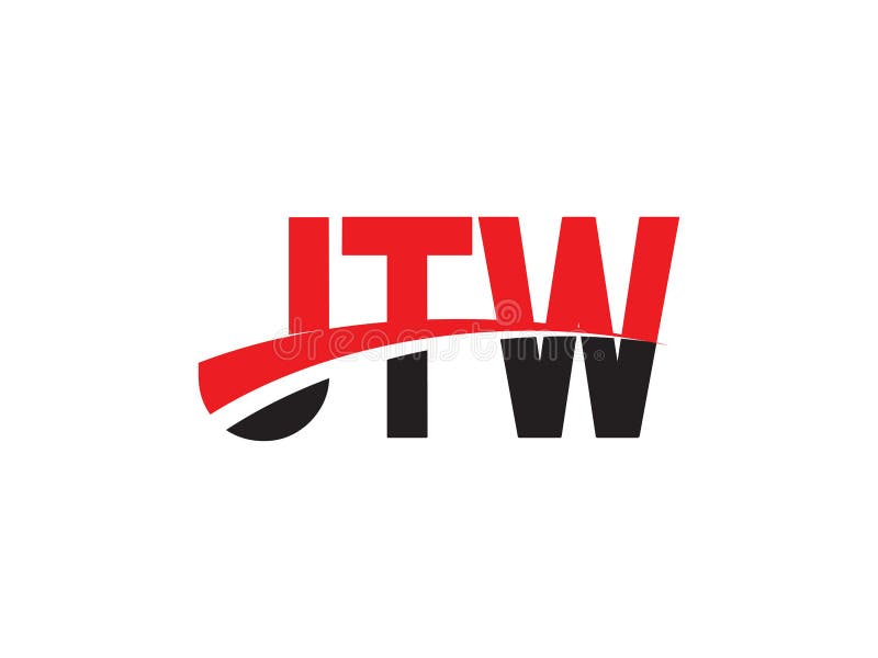 JTW Letter Initial Logo Design Vector Illustration Stock Vector ...