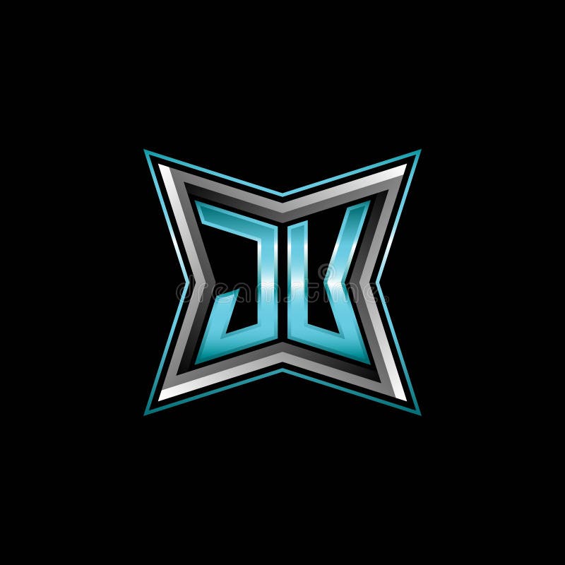 JU Logo Monogram Geometric Modern Design Stock Vector - Illustration of ...