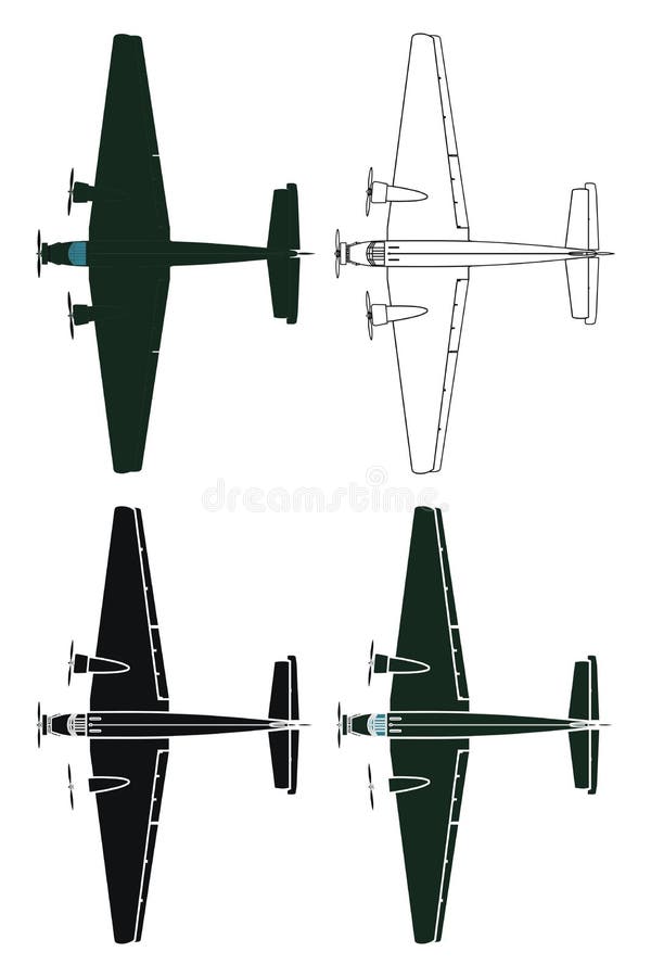 Ju 87 Stuka in top view stock vector. Illustration of machine - 212945663