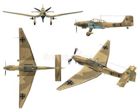 JU87D Stuka stock illustration. Illustration of world - 7170077