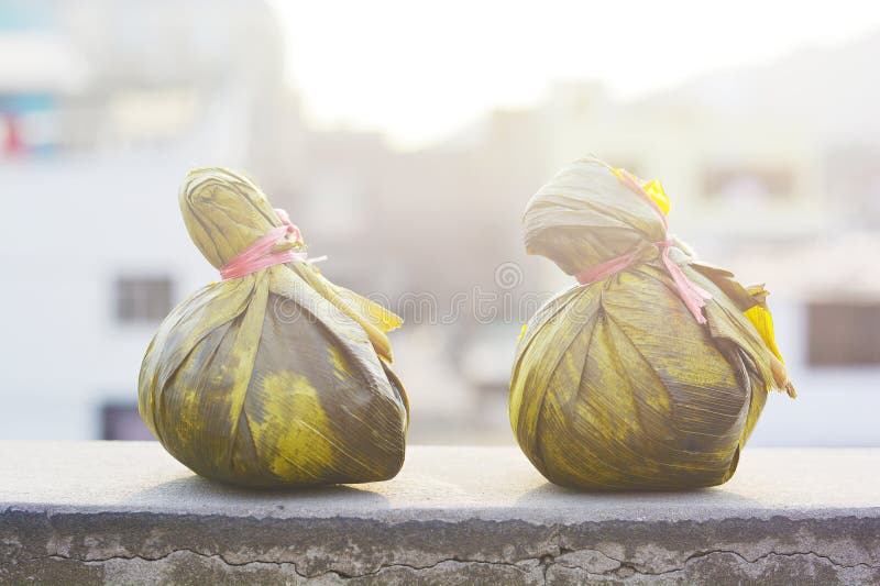 Juanes - Typical Food from Peruvian Selva. Stock Image - Image of ...