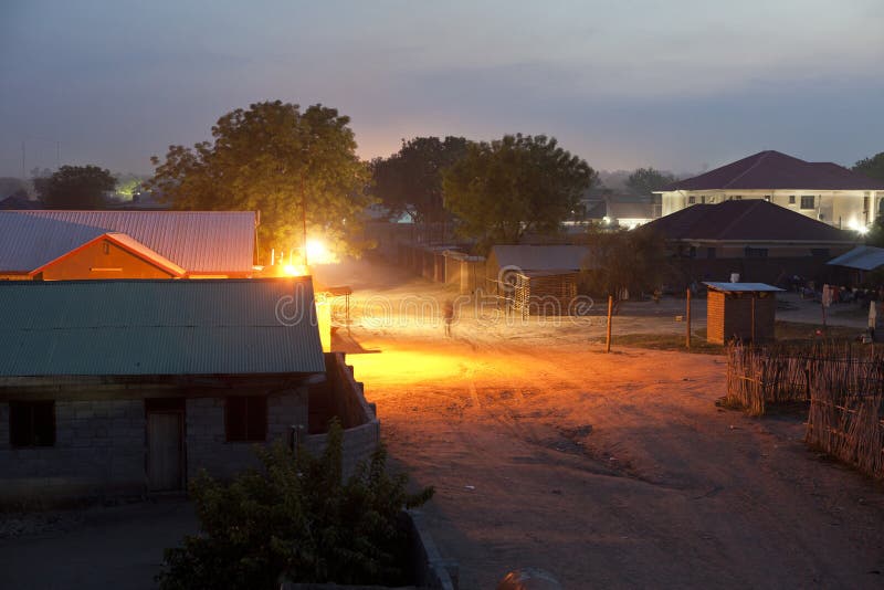 Juba, Sudan at night editorial photography. Image of sudan - 17795852