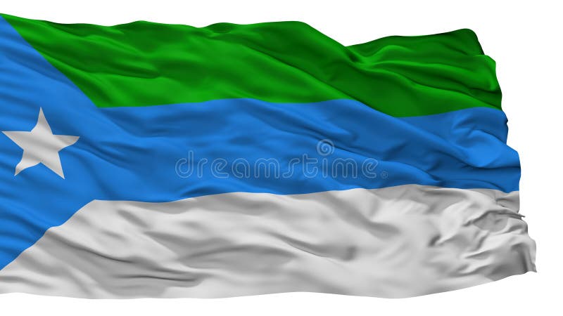 Jubaland City Flag Somalia Isolated On White Background Stock Illustration Illustration Of