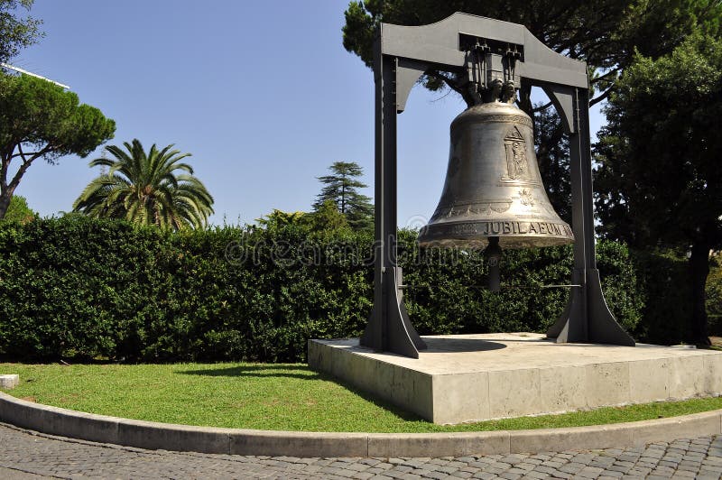 Jubilee Bell in Vatican State Editorial Photography - Image of green ...