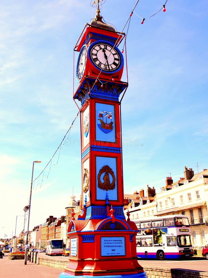 Jubilee Clock Tower, Weymouth, Dorset,UK Editorial Image - Image of ...