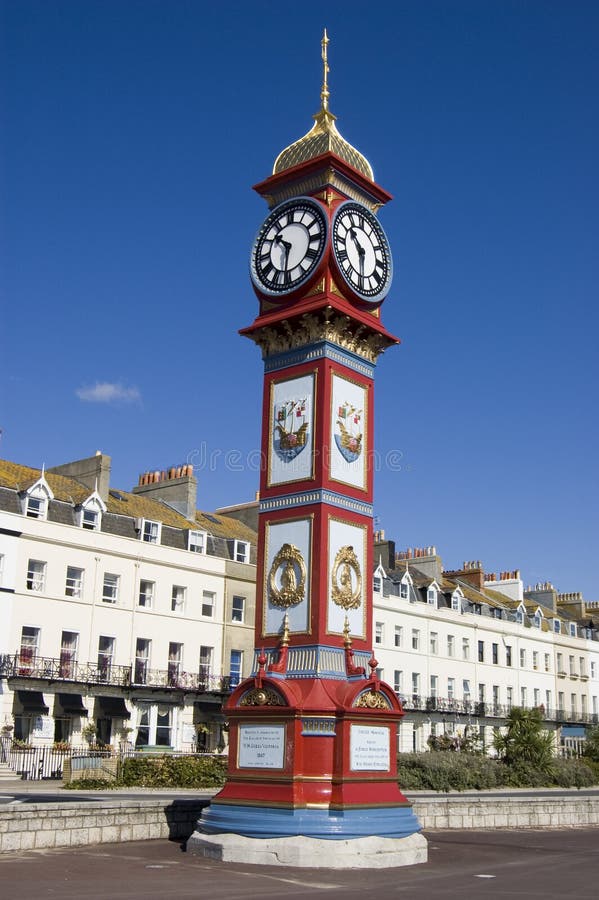 Jubilee Clock, Weymouth stock photo. Image of vertical - 27119294