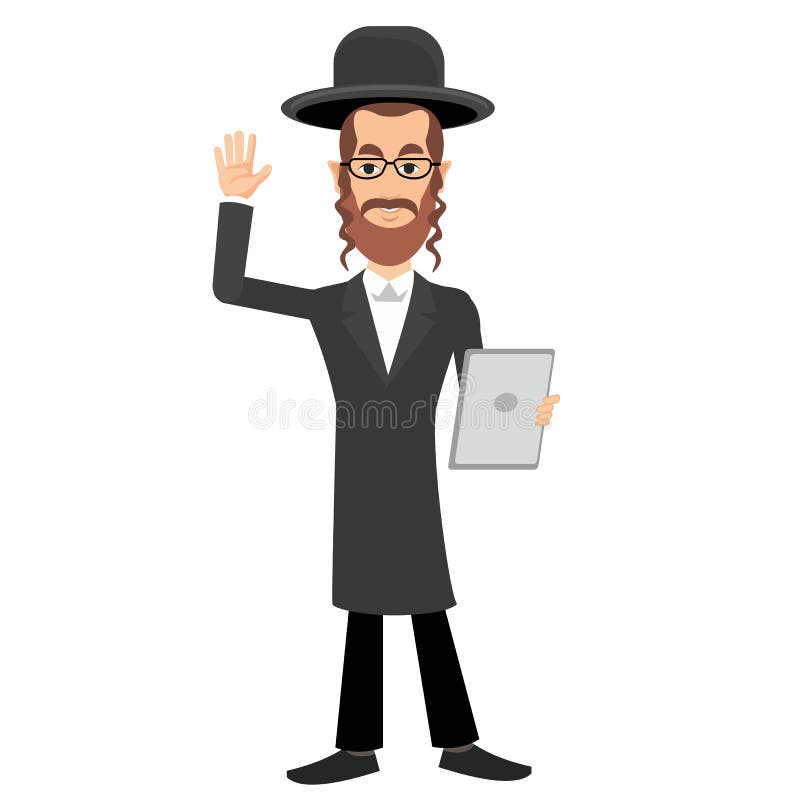 Rabino Con El Payot Que Lleva La Ropa Y El Sombrero Tradicionales ...