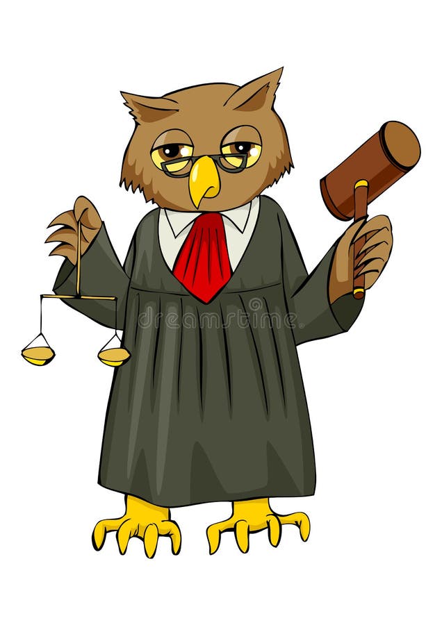Cartoon Judge stock vector. Illustration of judgment - 70030916